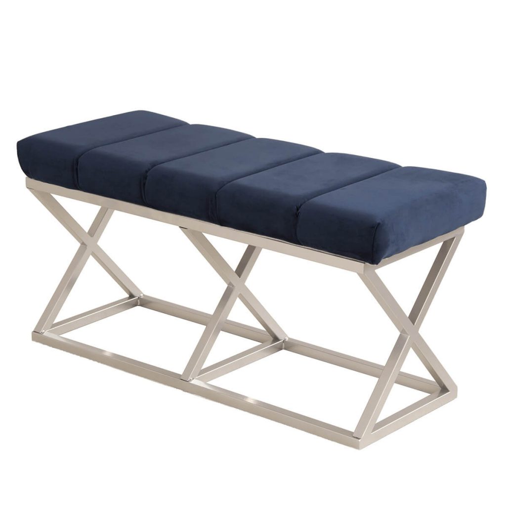 Lacivert Bench Puf - evodeko